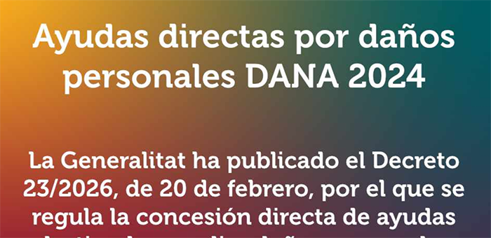 Nuevas ayudas a afectados de la DANA – Bandú – Cheste
